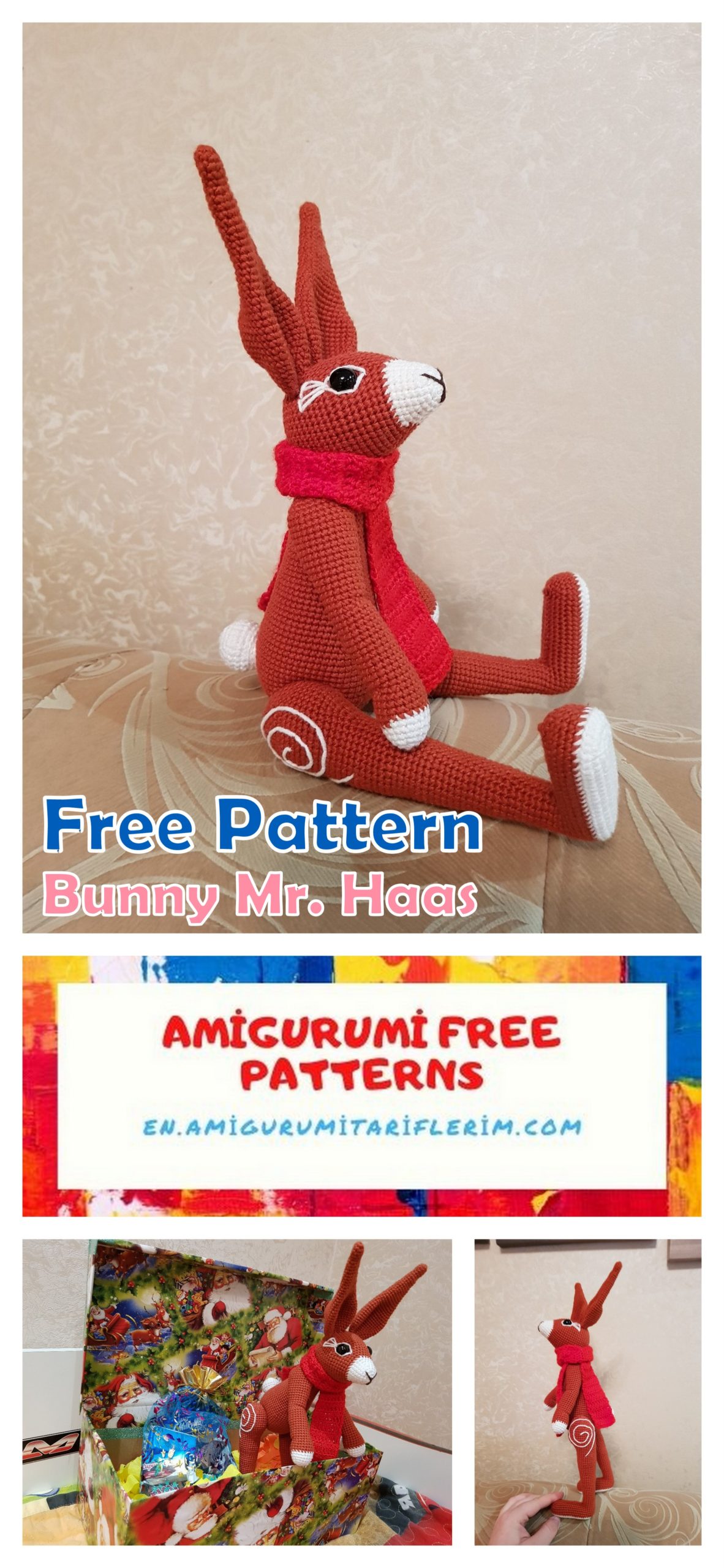 Bunny Mr. Haas Amigurumi Free Crochet Pattern - Free Amigurumi Crochet ...
