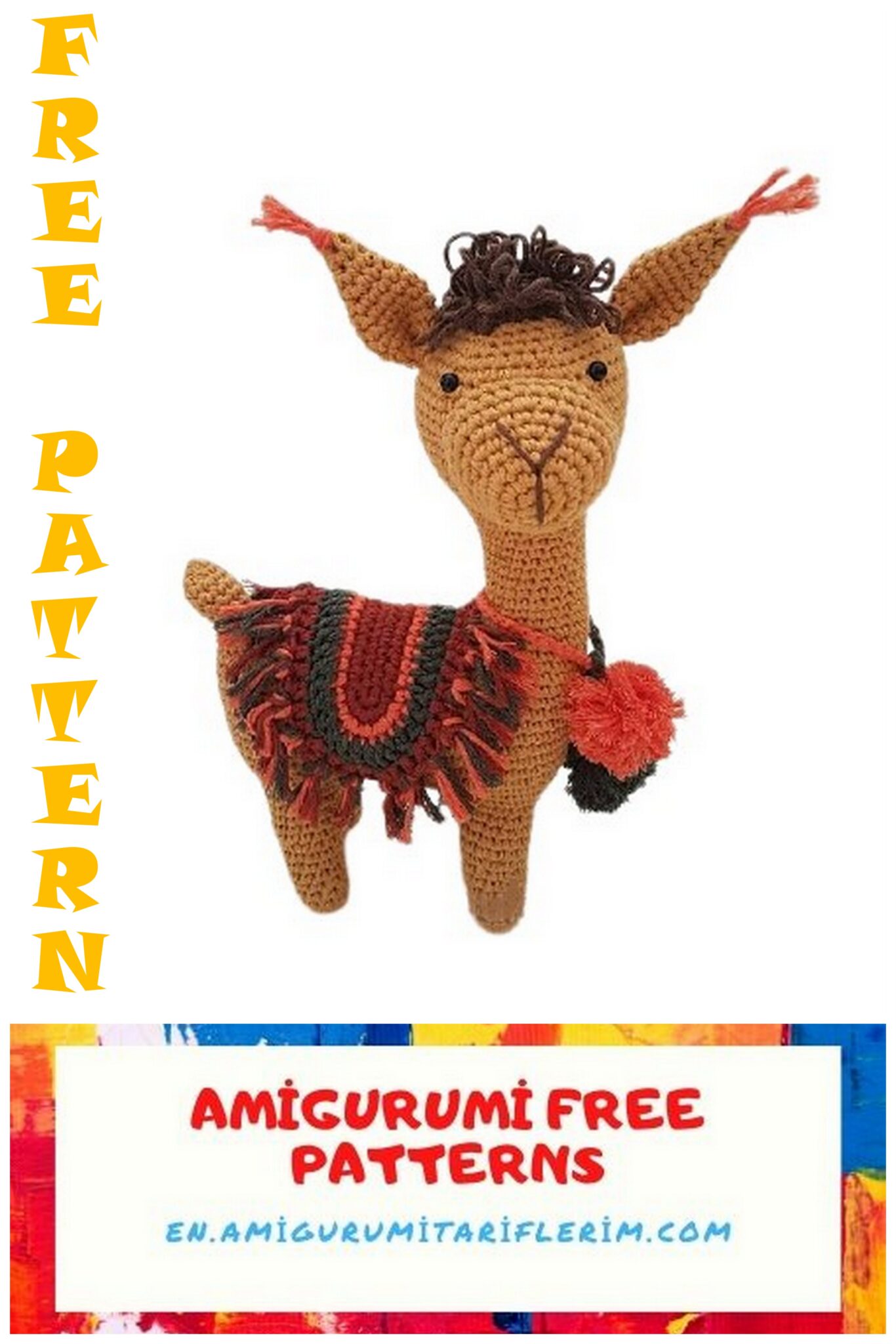 Cute Llama Amigurumi Free Crochet Pattern - En.amigurumitariflerim.com