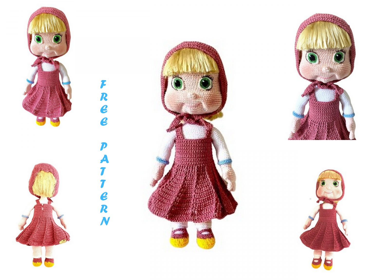 Masha Amigurumi Doll Free Pattern En amigurumitariflerim Masha Amigurumi Doll Free Pattern En amigurumitariflerim