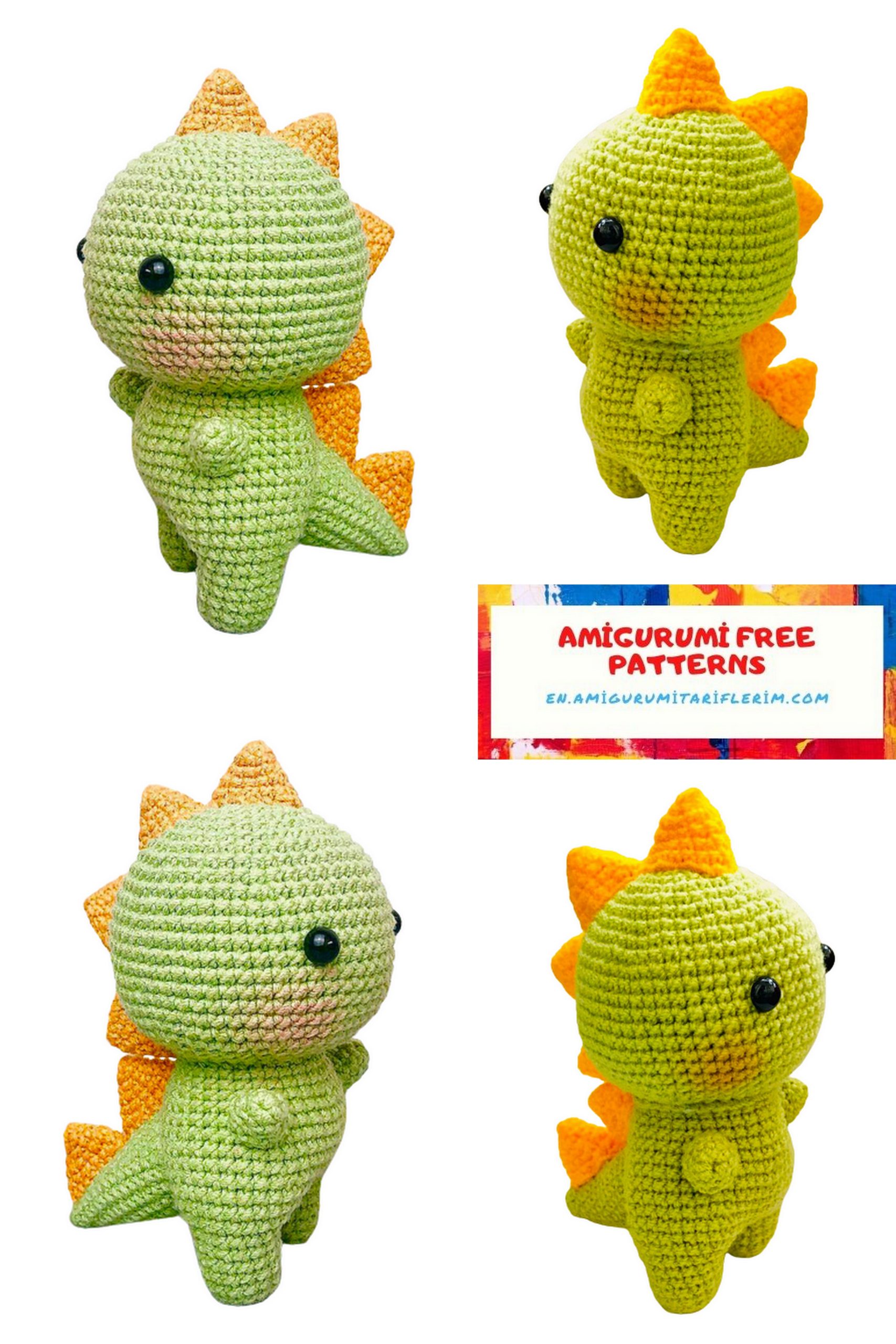 Create Your Own Dinosaur Oscar Amigurumi - Free Crochet Pattern - En ...